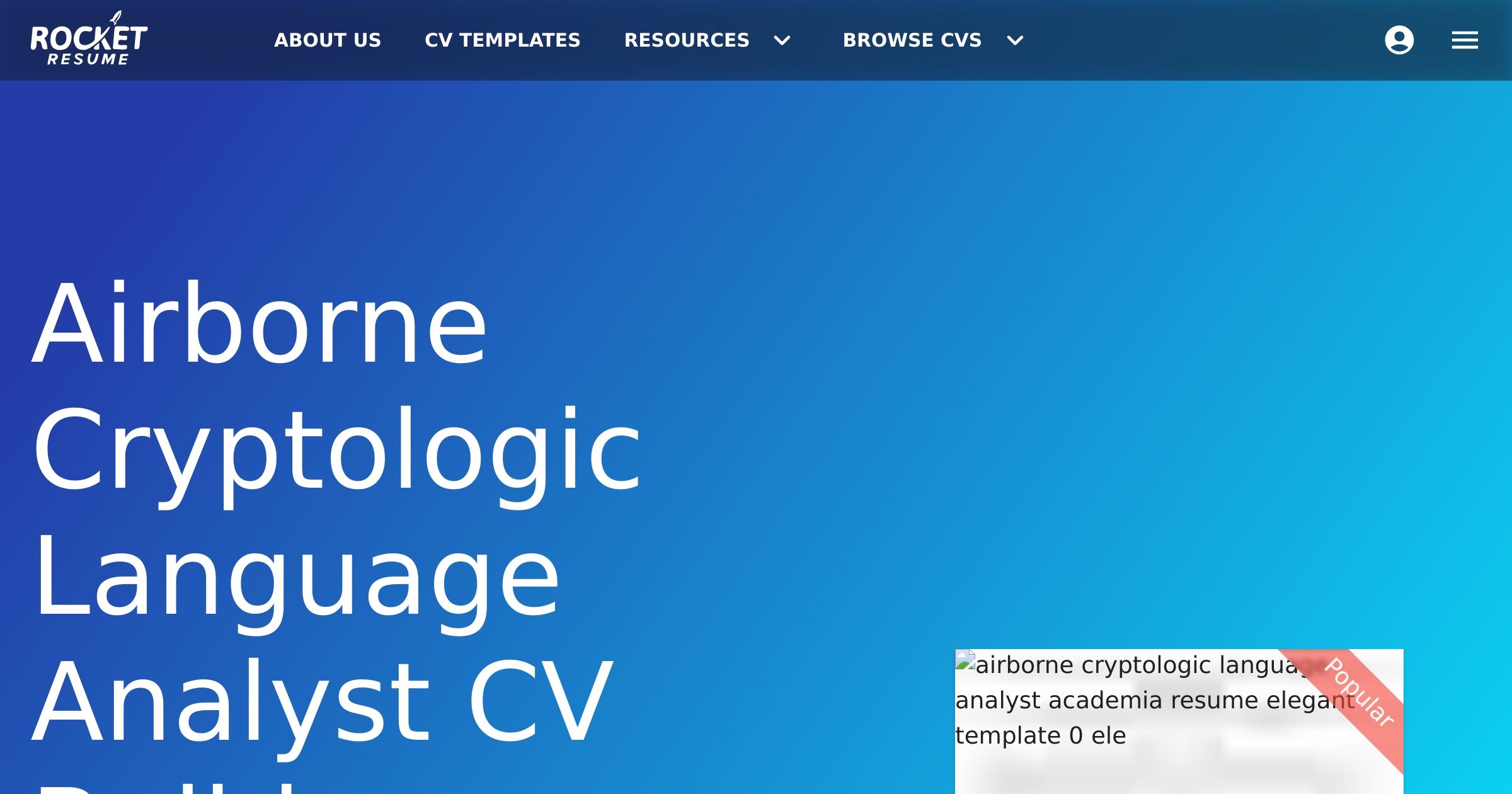 Rocket Resume