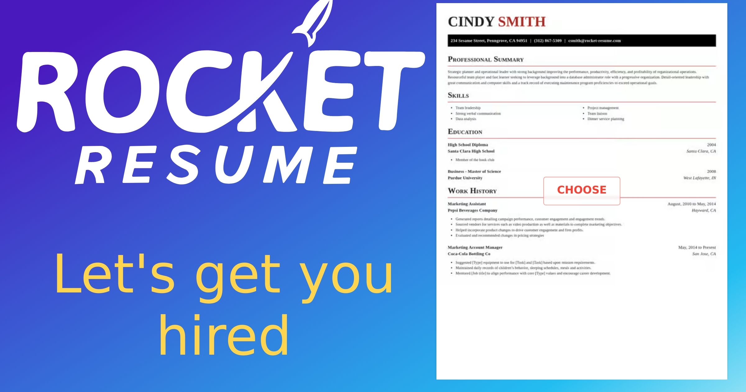 Energy Consultant CV Builder | Rocket Resume