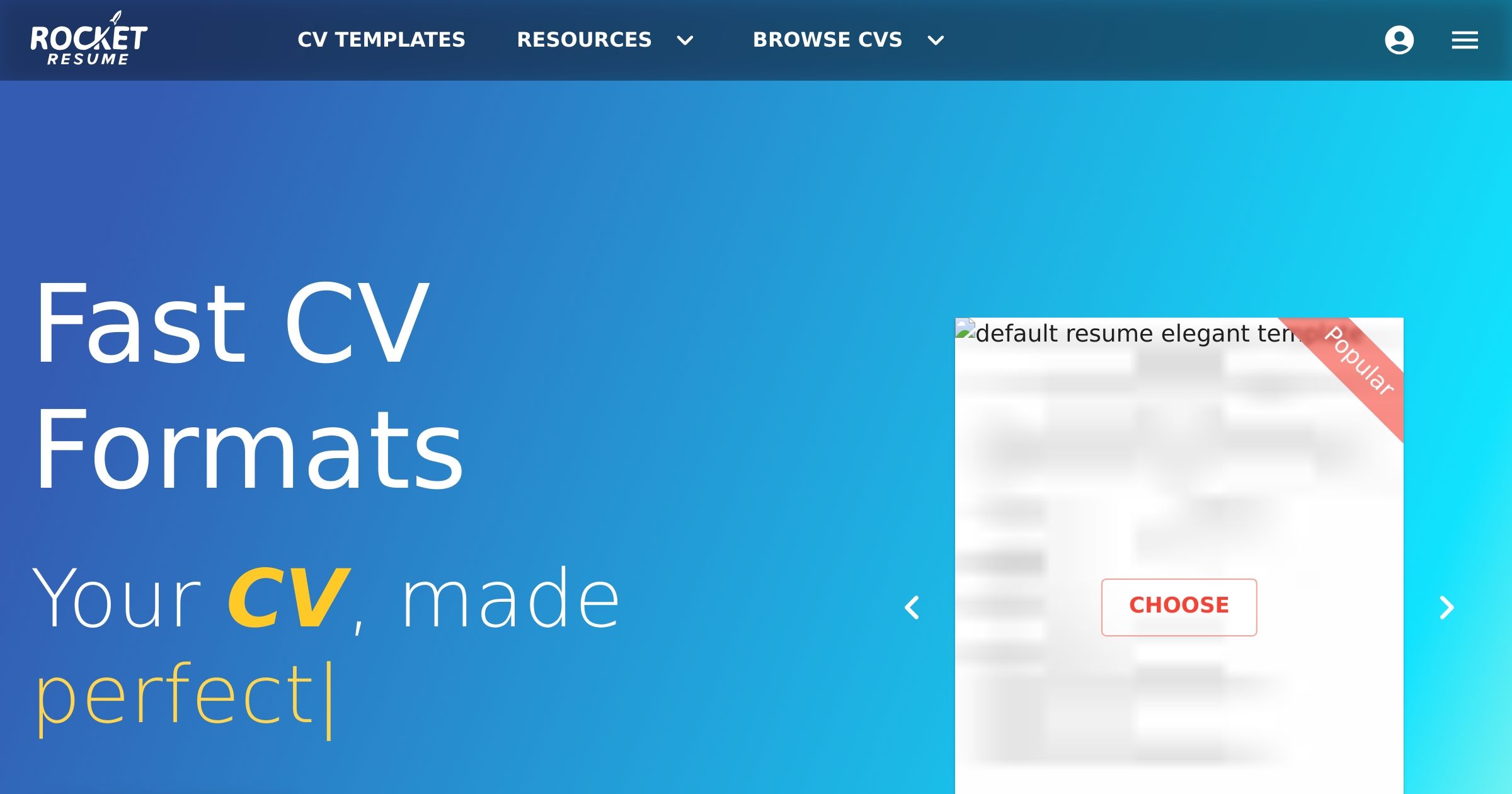 Build Your CV, Free Templates & Examples | Rocket Resume