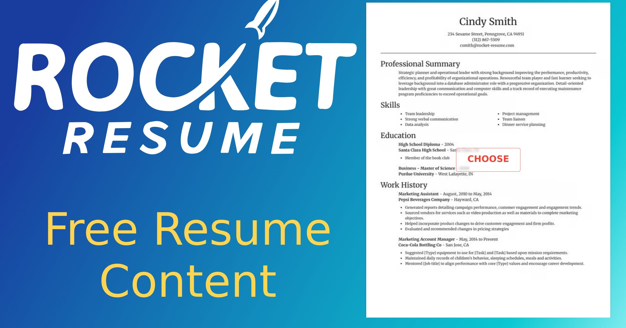 Is Rocket Resume Free