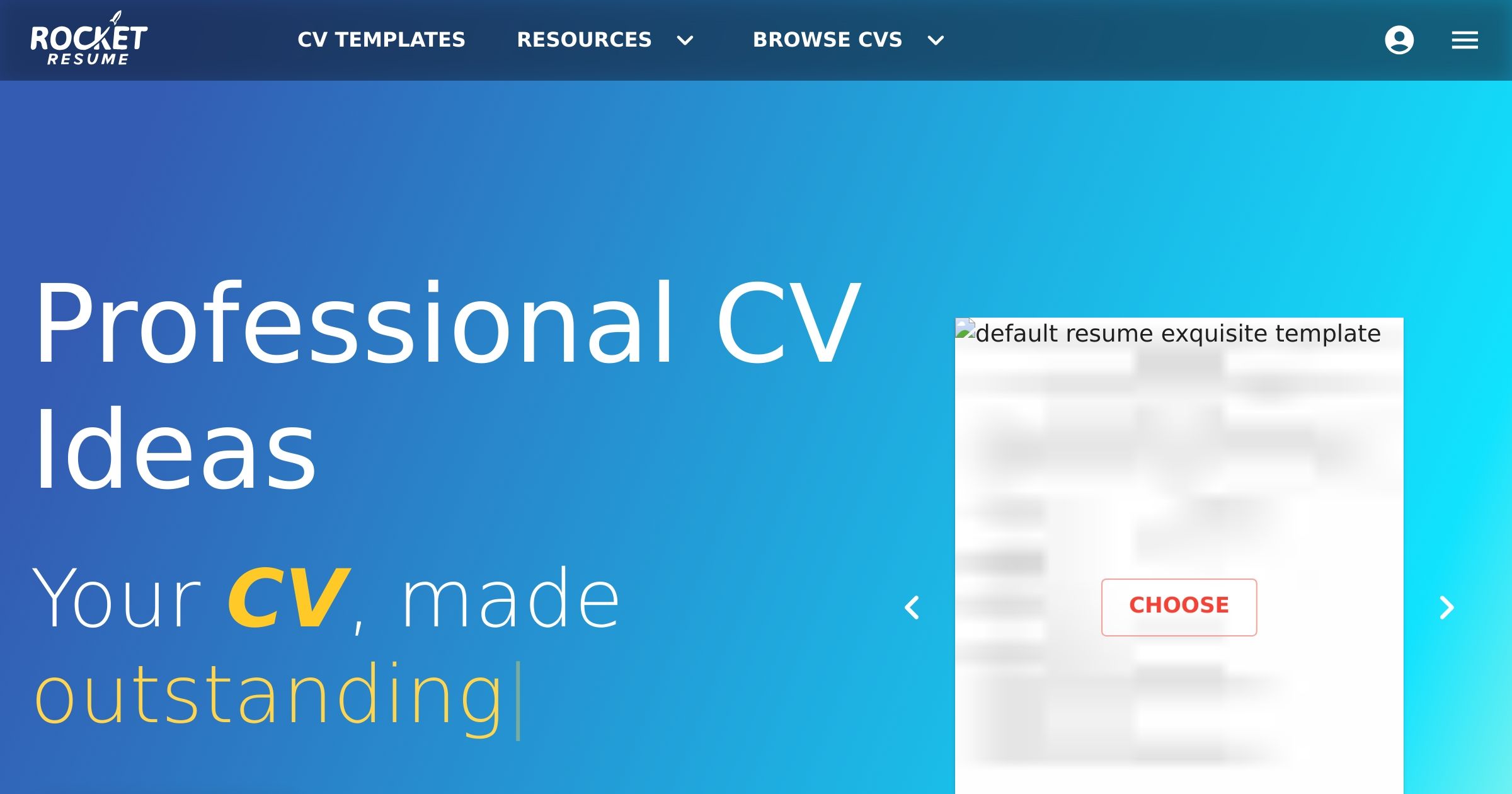 Build Your CV, Free Templates & Examples | Rocket Resume