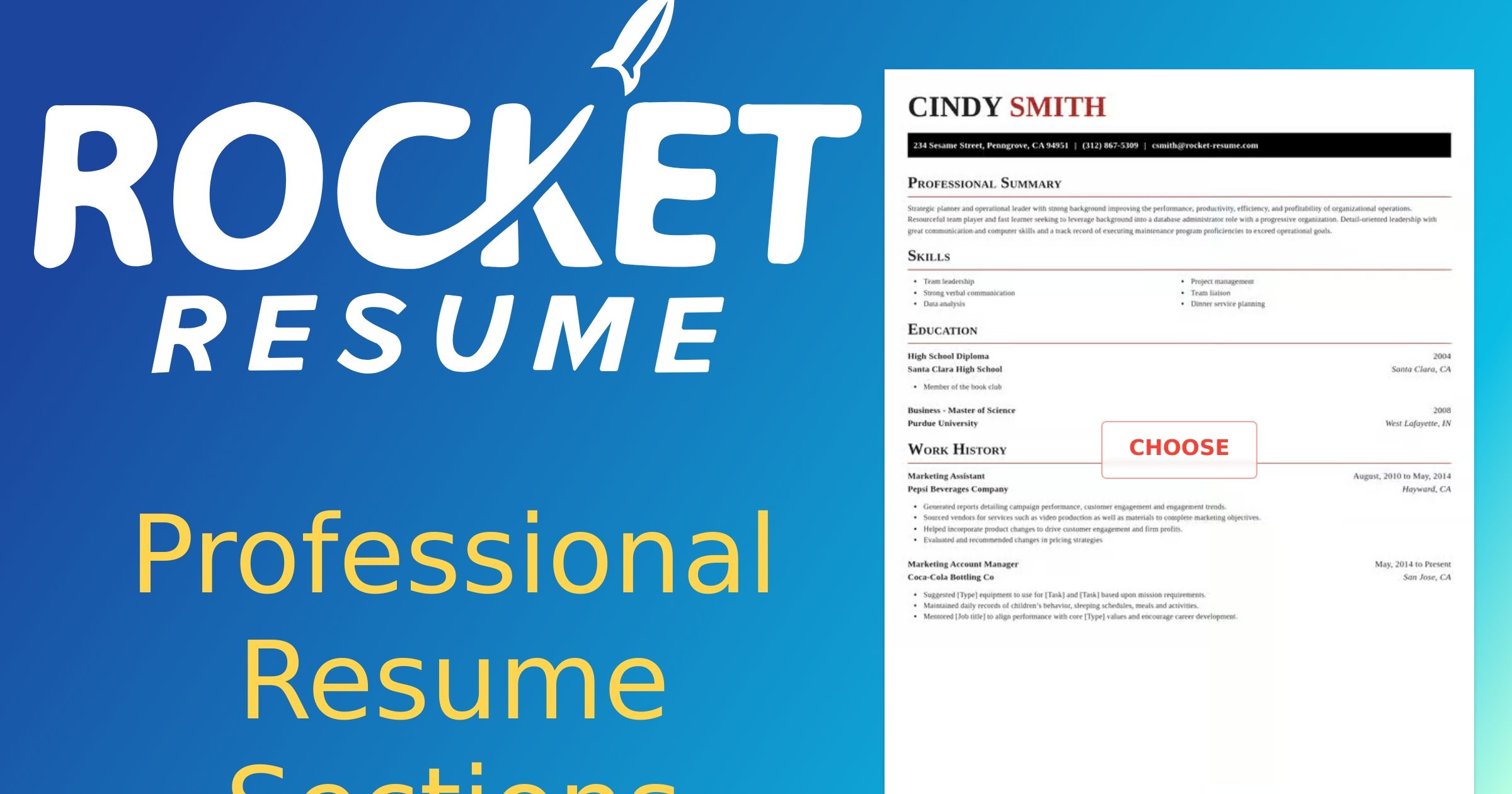 Build Your Resume, Free Templates & Examples | Rocket Resume