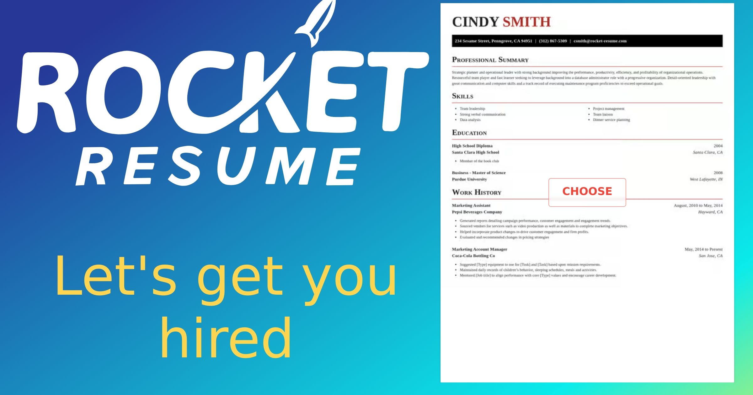 Role Model Resume Generator | Rocket Resume