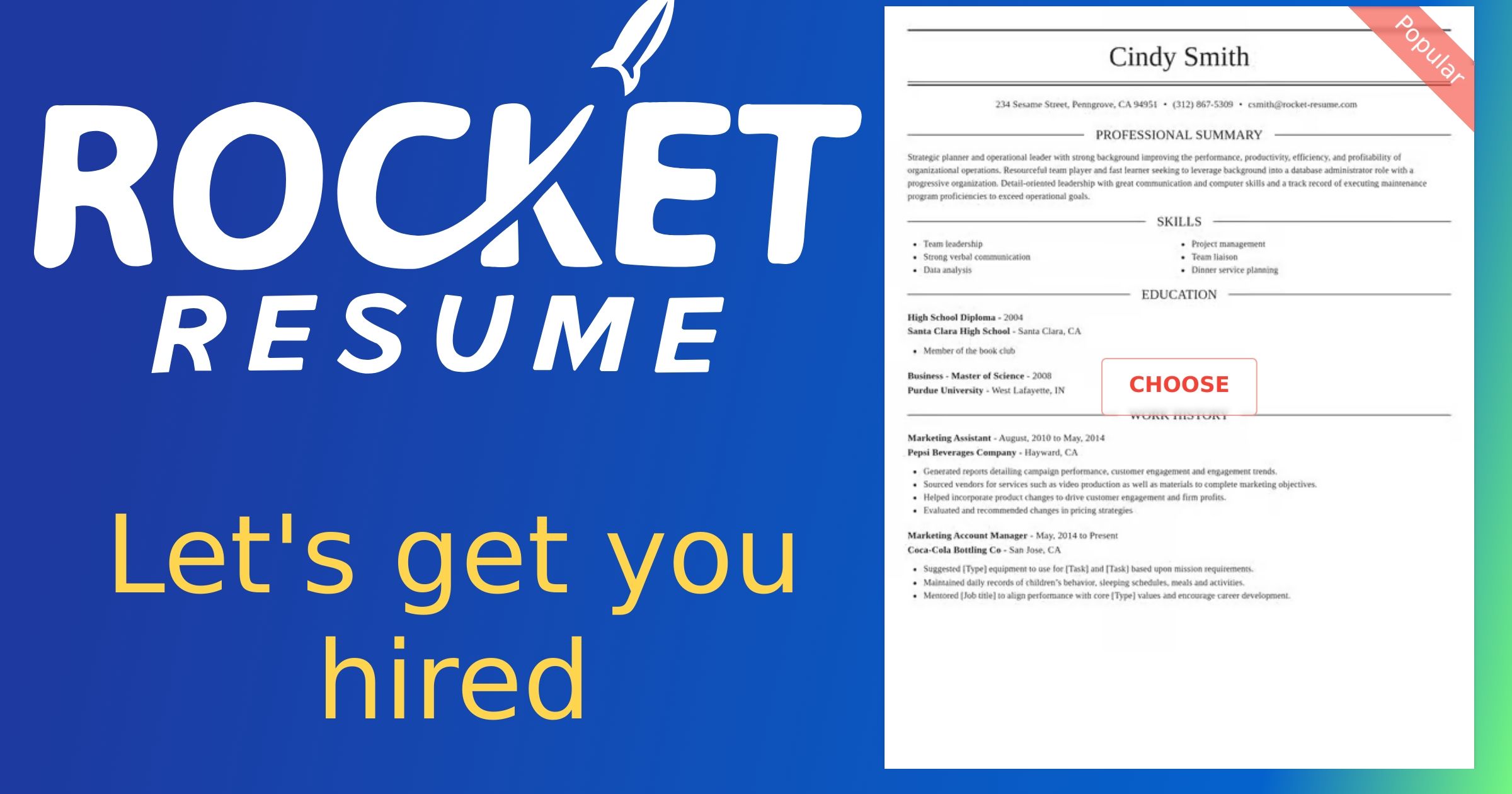 Homemaker Aide Resume Maker | Rocket Resume