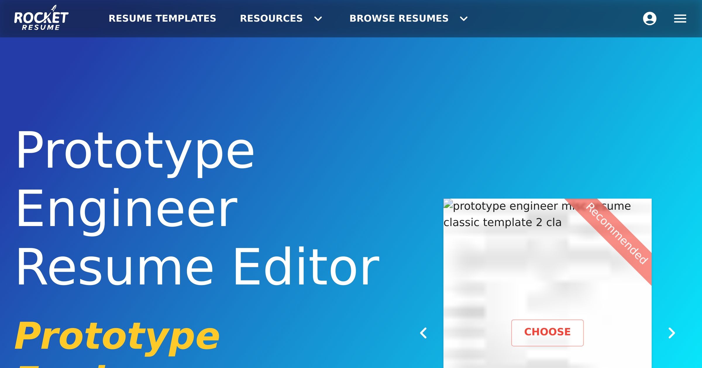 Rocket Resume