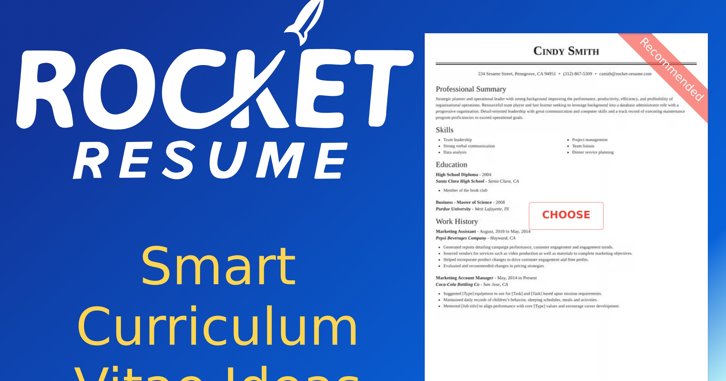 Build Your CV, Free Templates & Examples | Rocket Resume